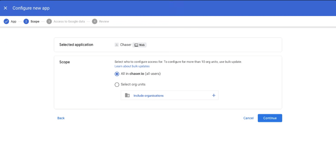 Connect your email to Chaser